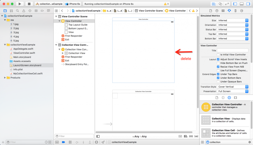 iOS CollectionView Brief Tutorial